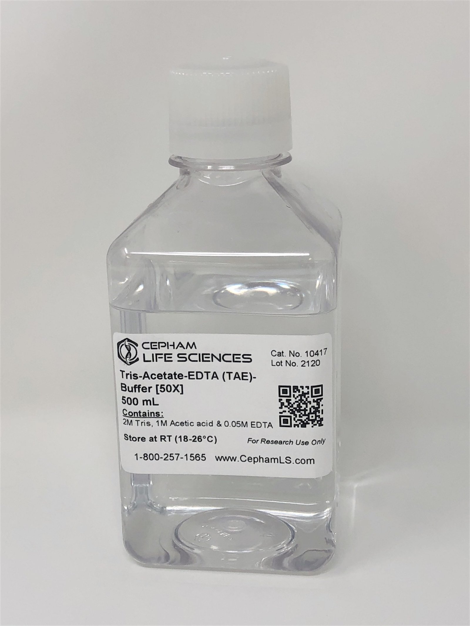 Tris-Acetate-EDTA (TAE) Buffer [50X] – Cepham Life Sciences